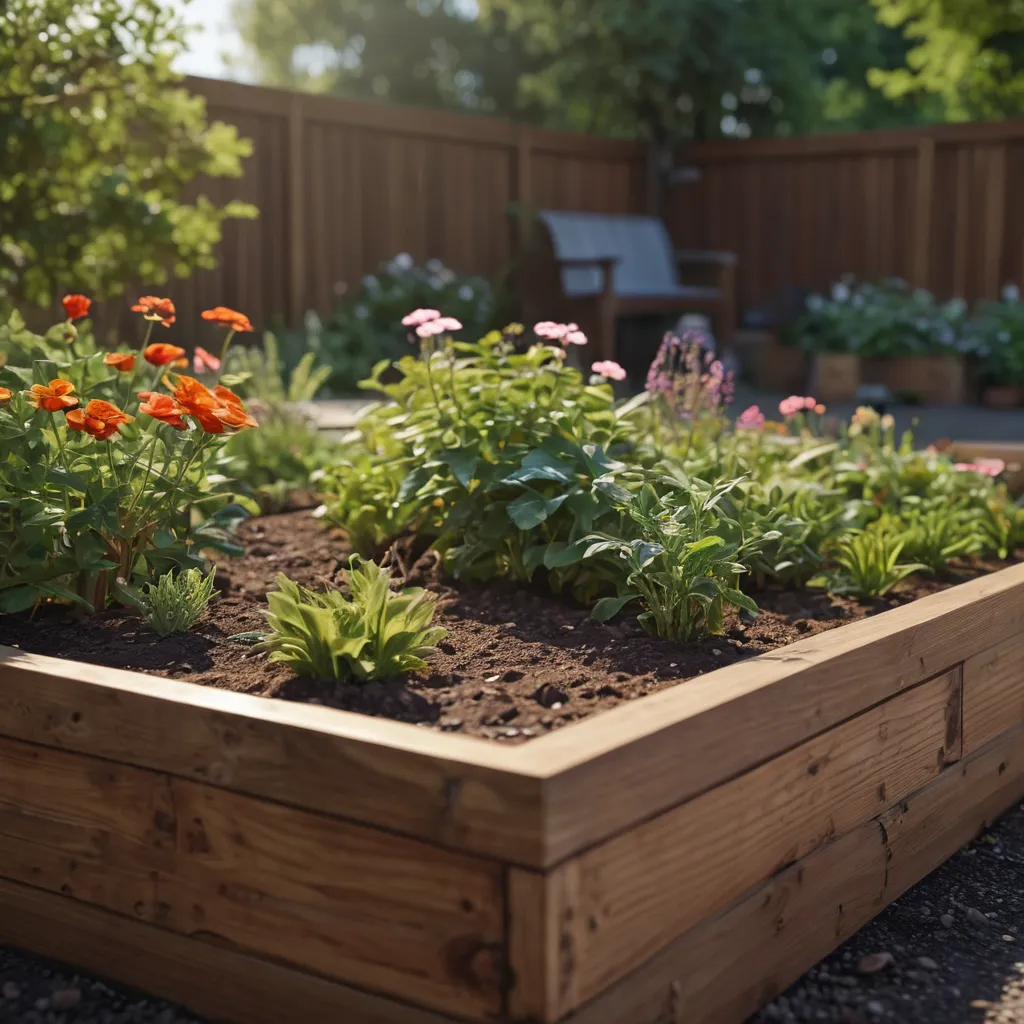 Construct Your Own Wooden Raised Flower Bed