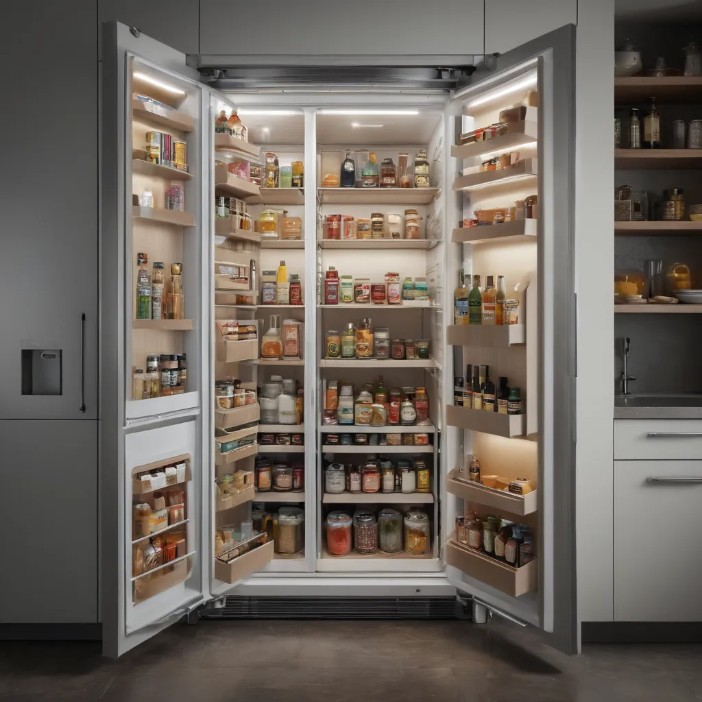 Designing a Rolled-Out Pantry Next to Your Fridge